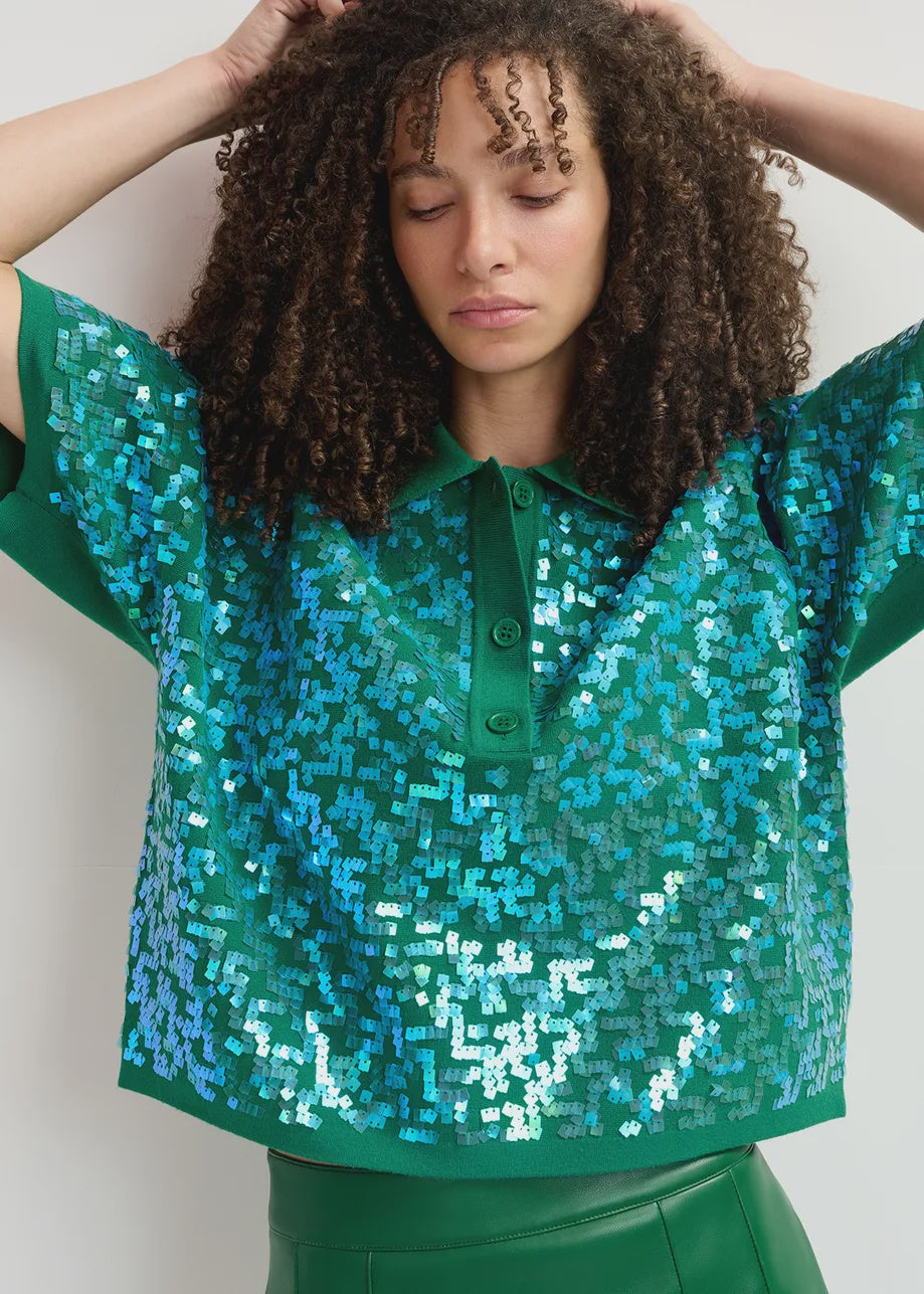 Glitz Embellished Polo – BOHÉME LUXE