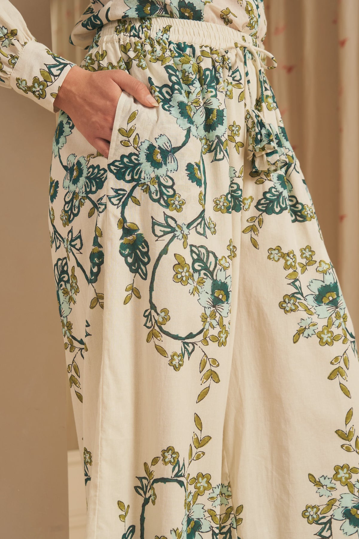 Asha Pant - Jasmine - Azul - BOHÉME LUXE